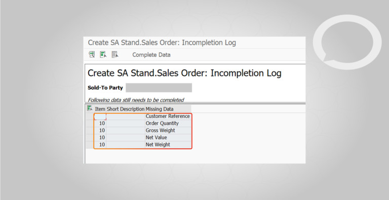Checking the incompleteness report in the sales order - Hicron