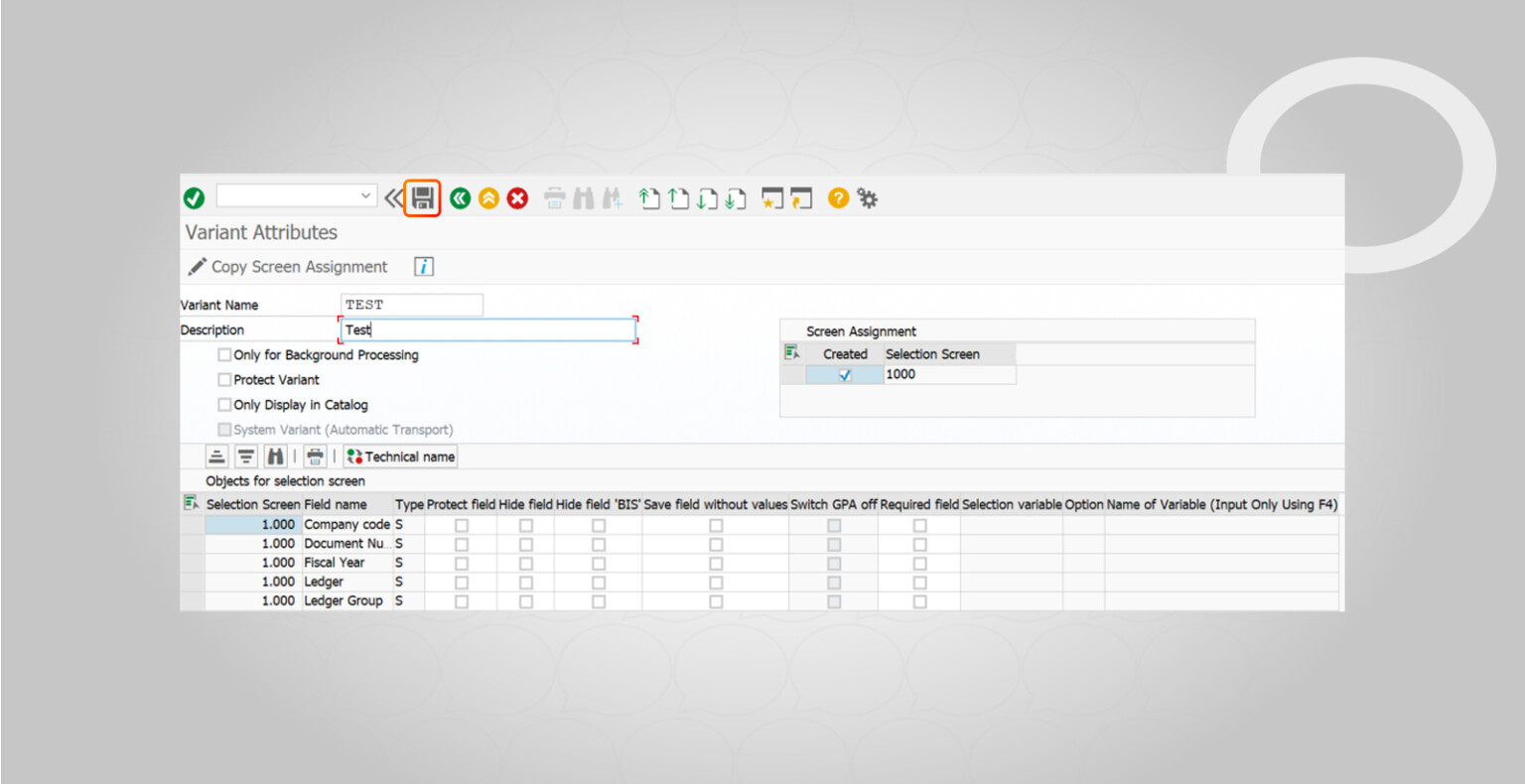 Report execution with repeatable selection screen parameters - Hicron