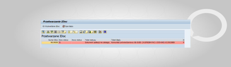 Idoc Processing In Error On Unprocessed Status Hicron