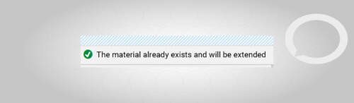Extending an already existing material with missing views - Hicron