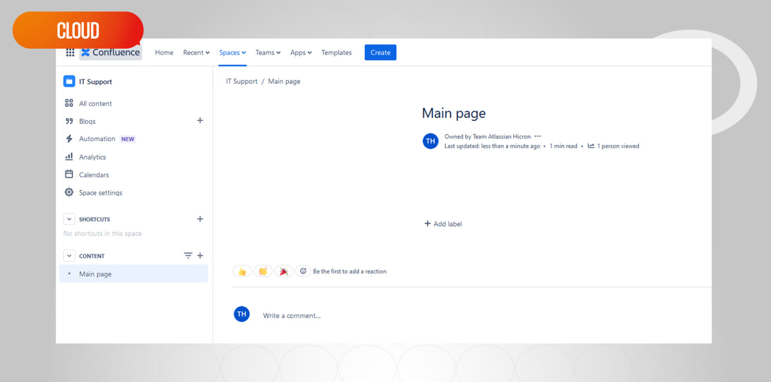 How to create a subpage in Confluence? - Hicron