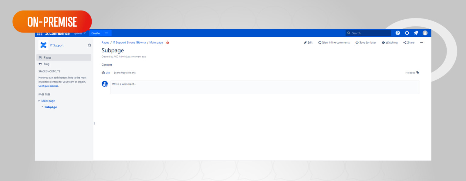 How to create a subpage in Confluence? - Hicron
