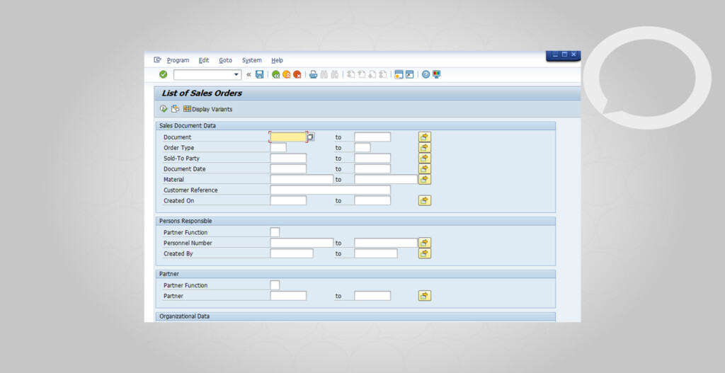How to create a variant in SAP? - Hicron