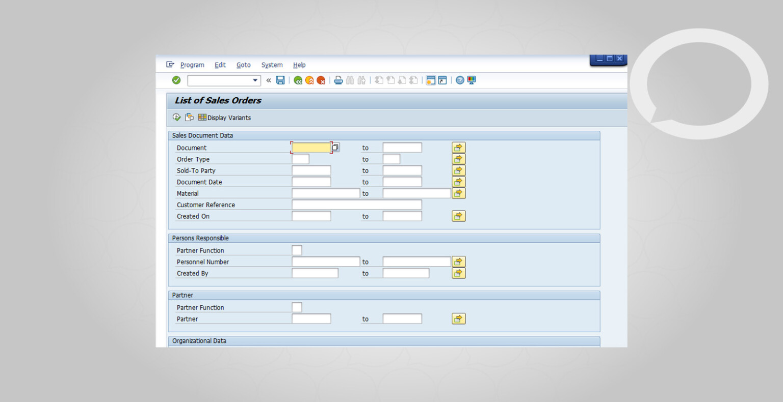 How to create a variant in SAP? - Hicron