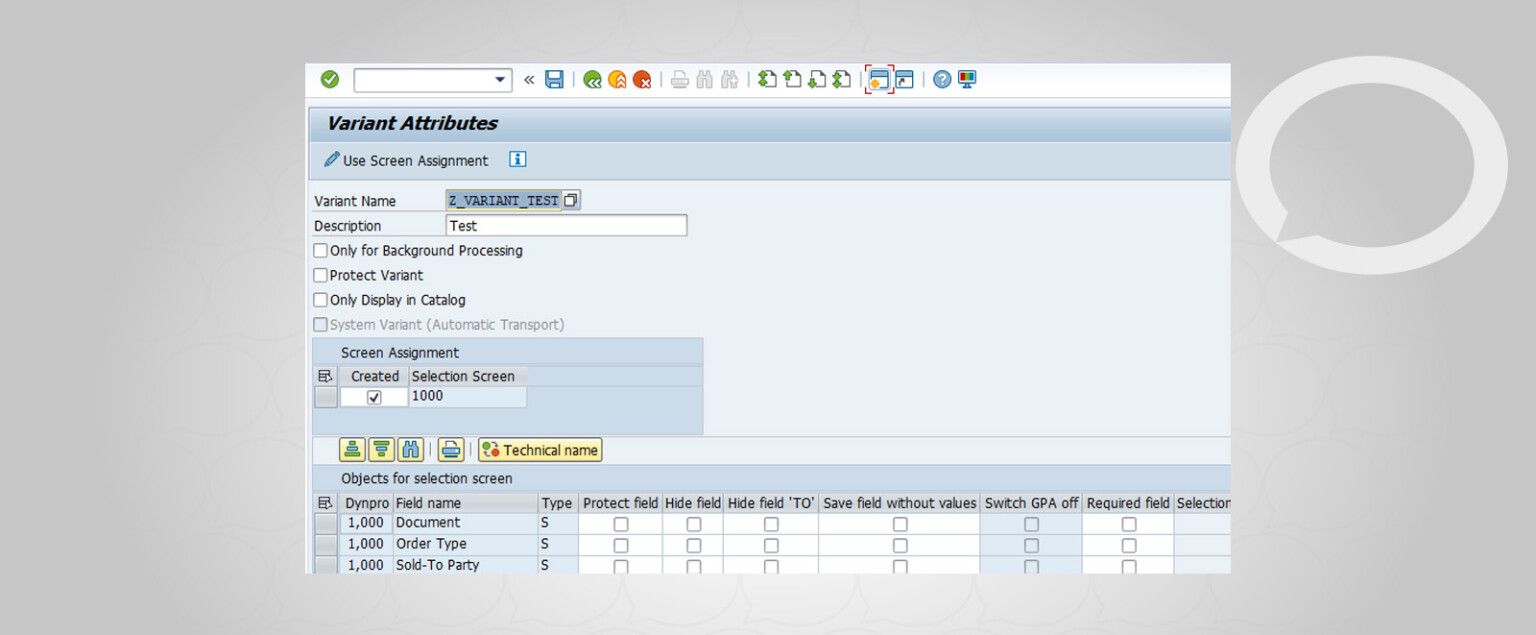 How to create a variant in SAP? - Hicron