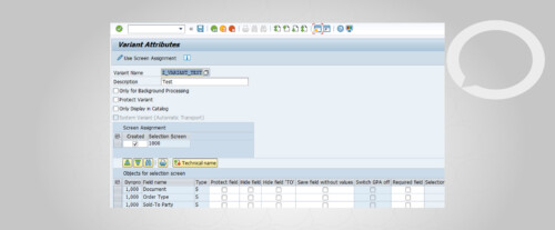 How to create a variant in SAP? - Hicron