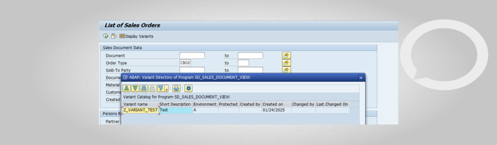 How To Create A Variant In Sap Hicron