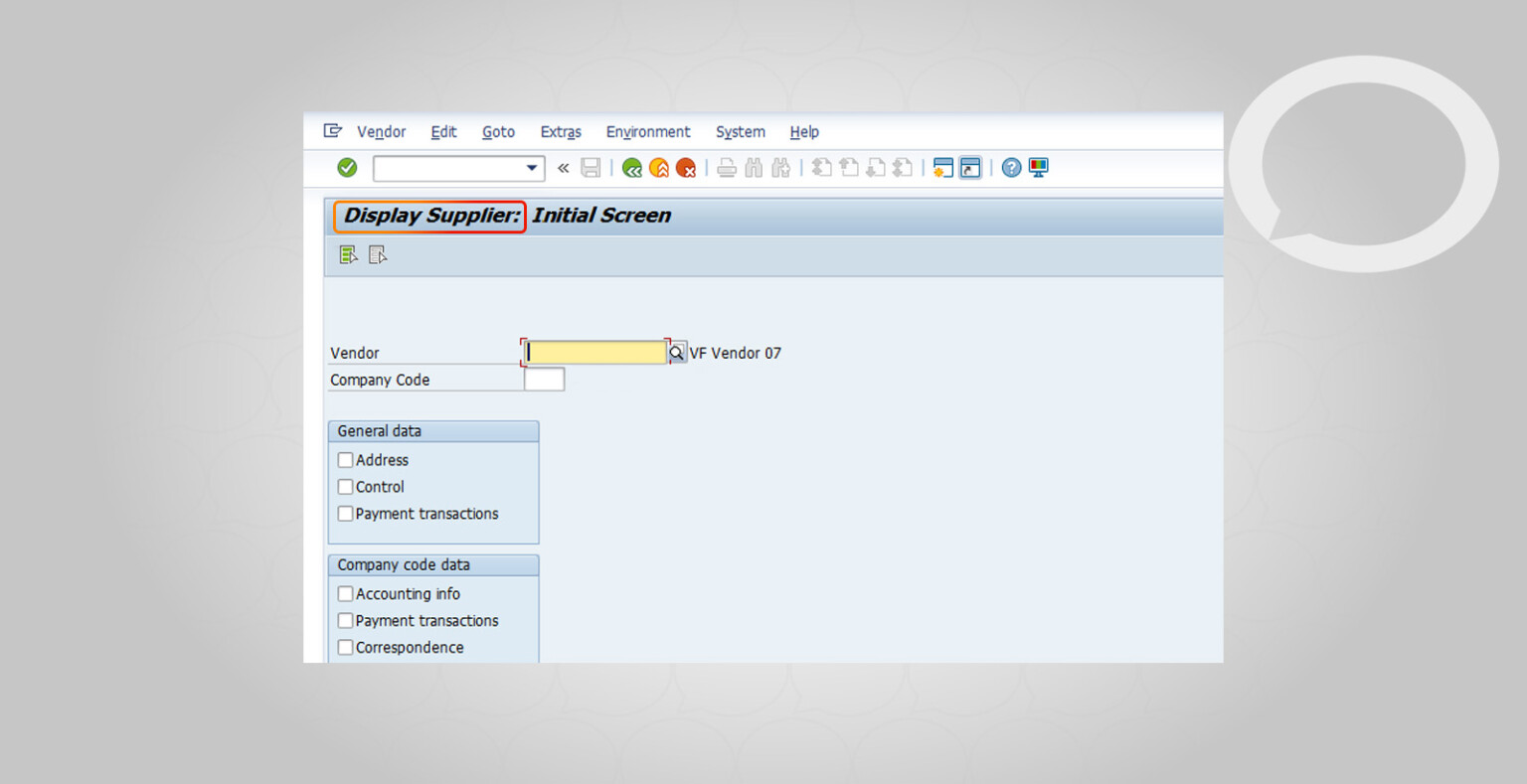 How to find a vendor in SAP? - Hicron