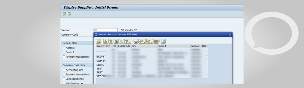 How to find a vendor in SAP? - Hicron