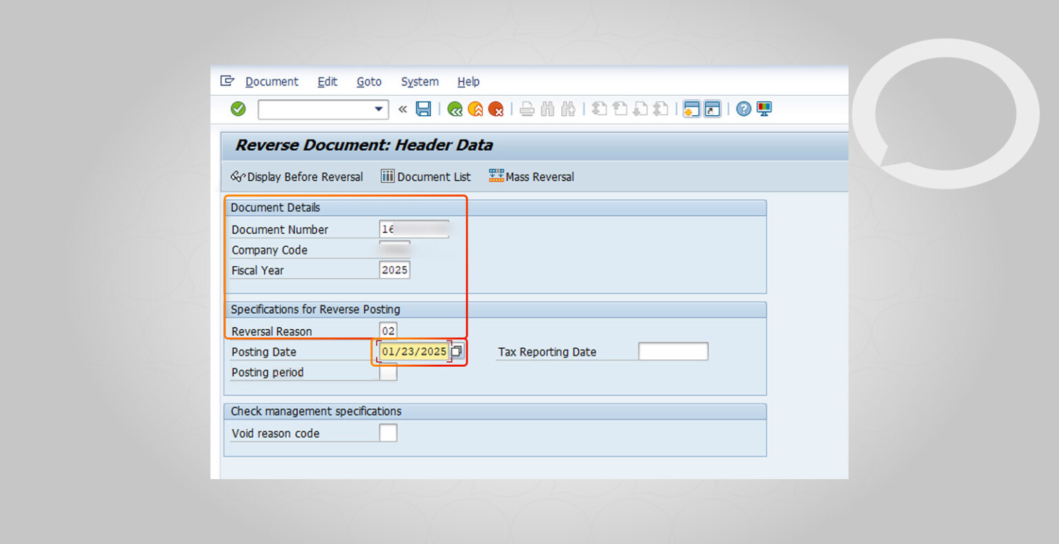 How to perform a reversal in SAP? - Hicron
